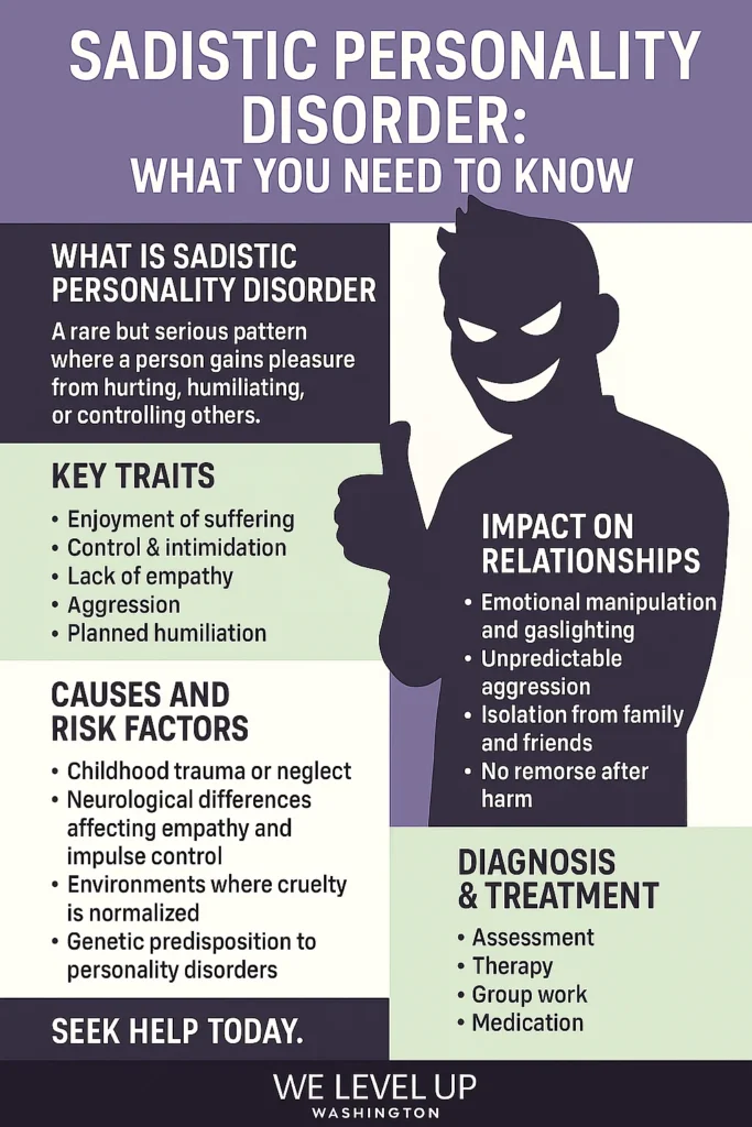 Sadistic Personality Disorder | We Level Up Washington